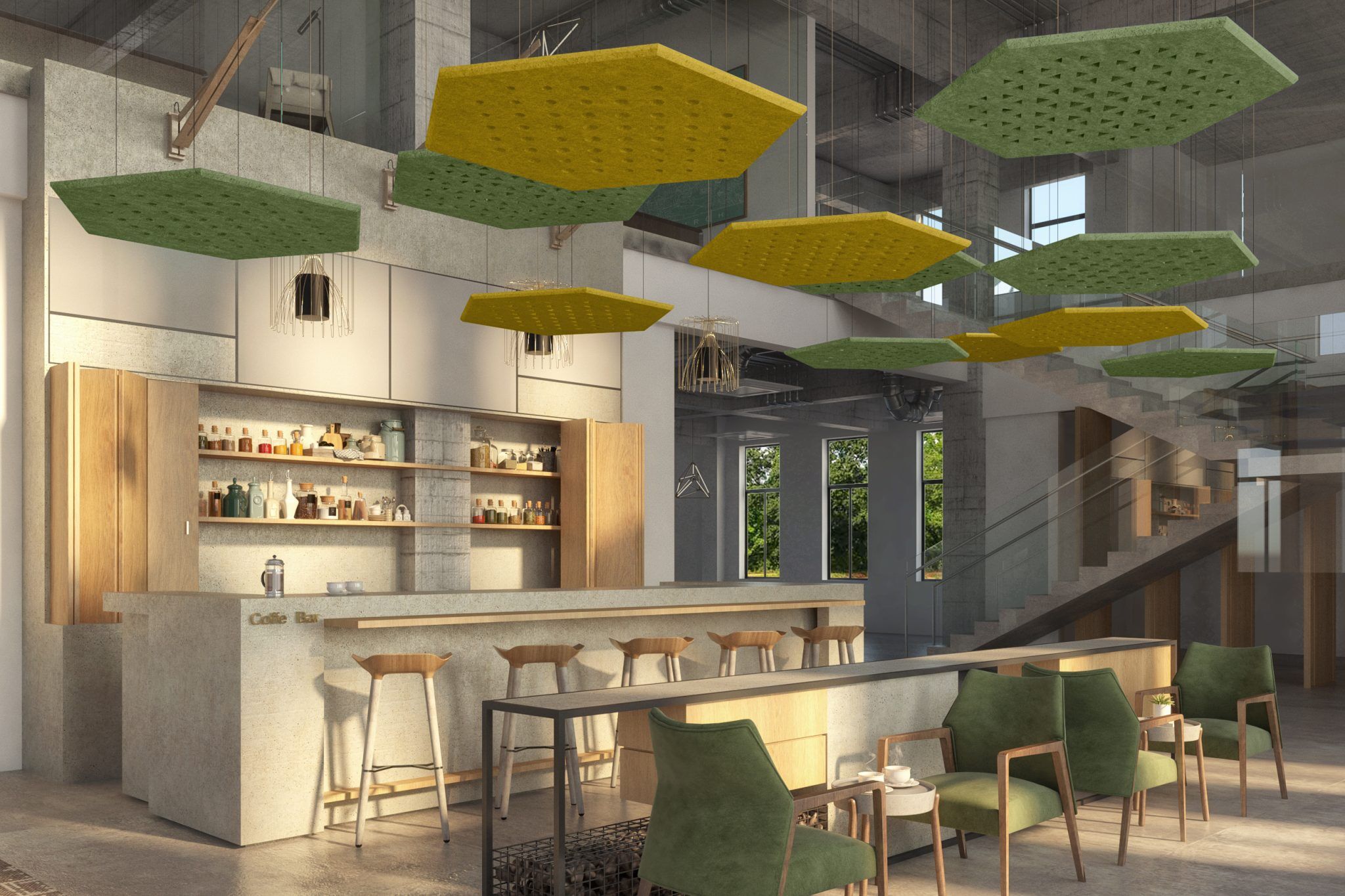 Architectural Acoustic Panels for High Ceiling Spaces